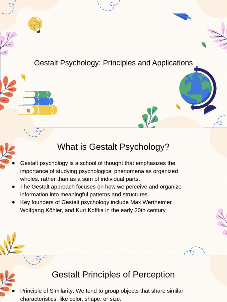 Gestalt PPT | PDF | Human Communication | Psychology