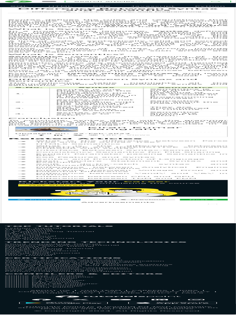 Difference Between Syntax and Semantics | PDF | Linguistics | Software ... Difference Between Syntax and Semantics | PDF | Linguistics | Software ...
