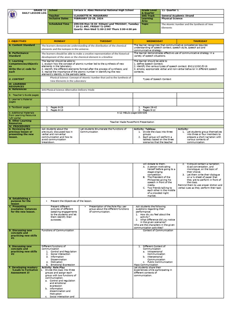 DLLWeek 5 Oral Comm - Function of Communication | PDF | Communication | Learning