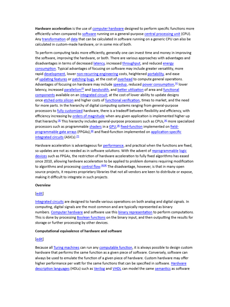 Hardware Acceleratetor | PDF | Central Processing Unit | Field Programmable Gate Array