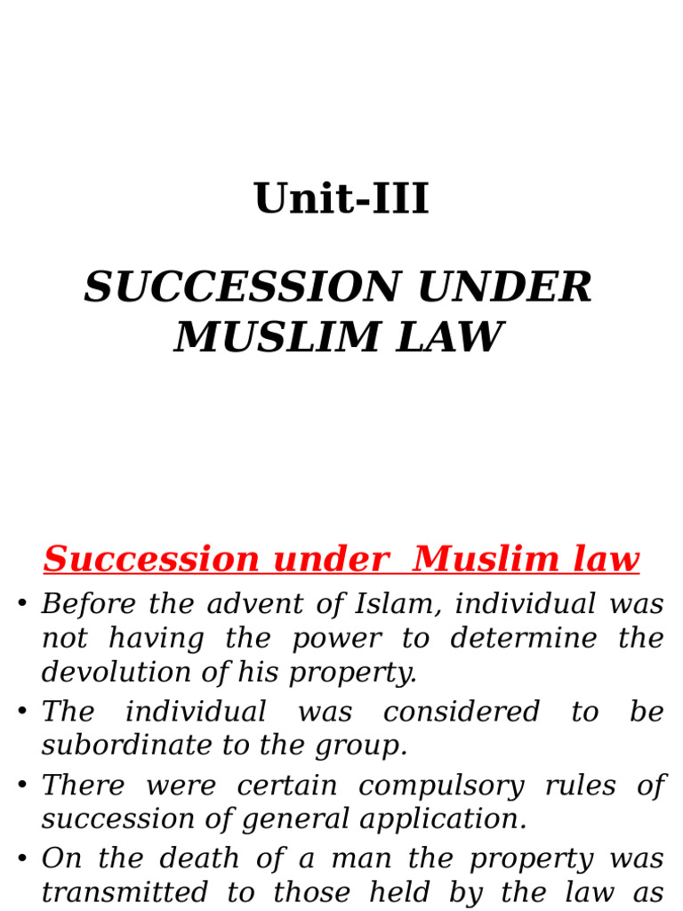 Fl Module Iii Pdf Inheritance Intestacy