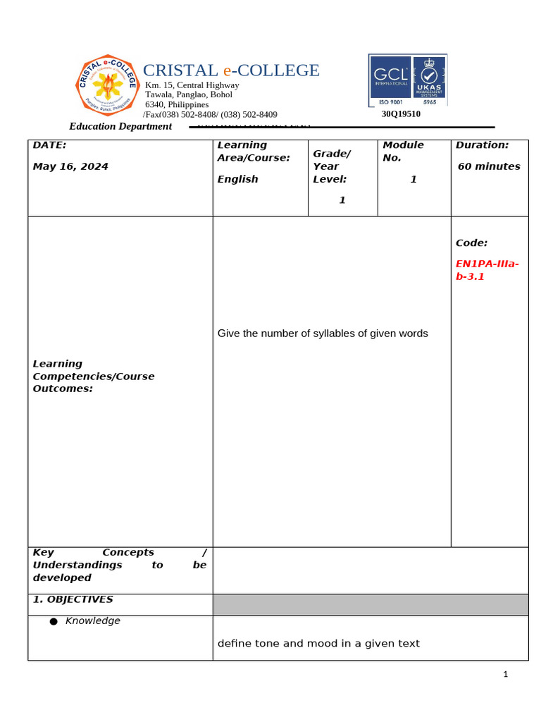 Blank Lesson Plan Format | PDF | Learning | Lesson Plan