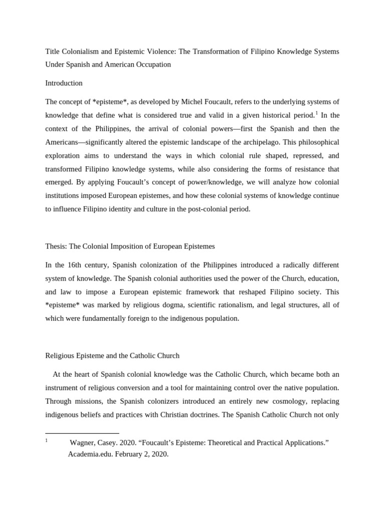 Episteme - Michel Foucault | PDF | Postcolonialism | Knowledge