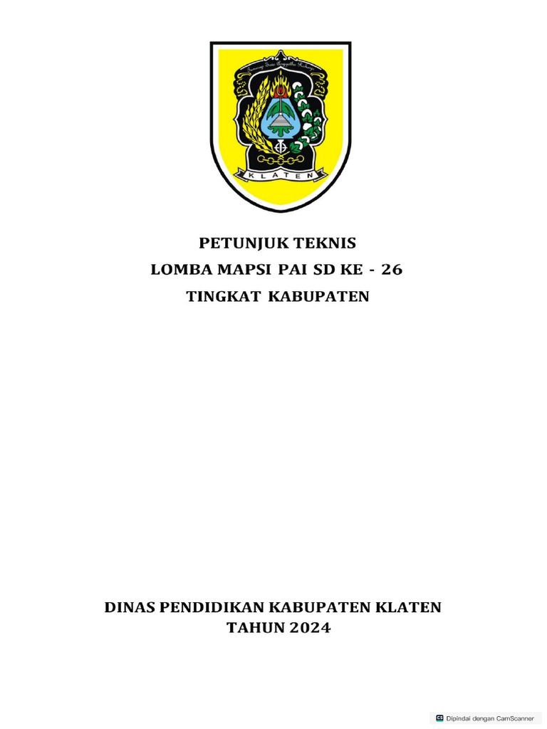 Juknis Mapsi Pai Tahun 2024 | PDF