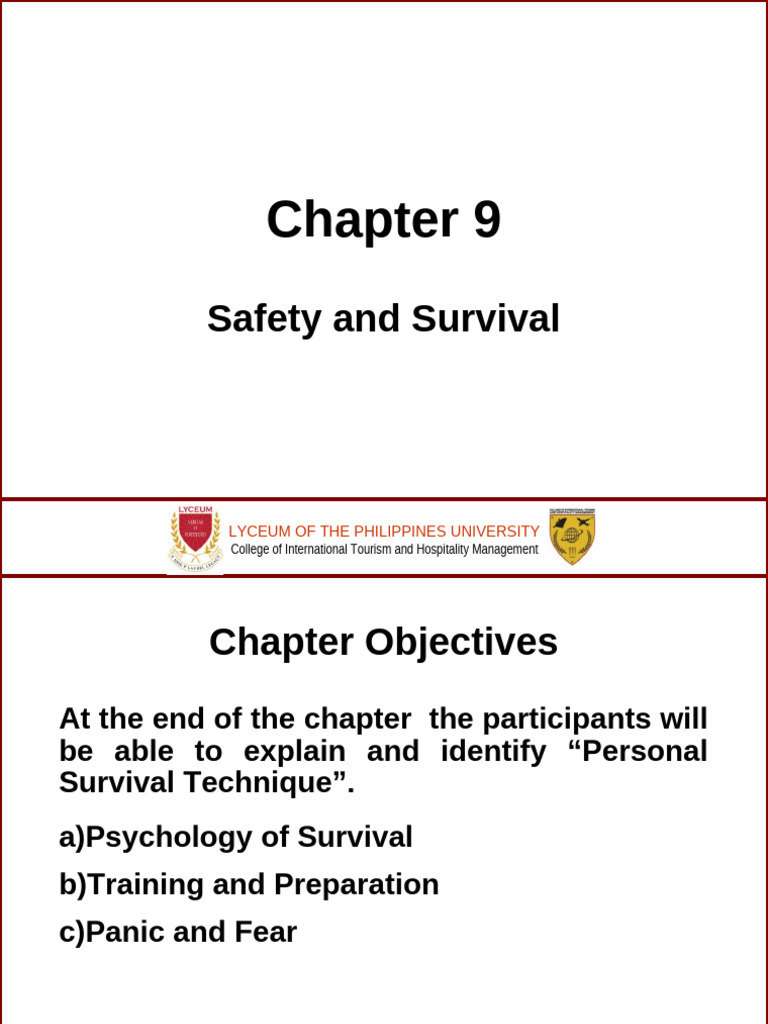BST Chapter 9 Safety and Survival | PDF | Fear | Psychology