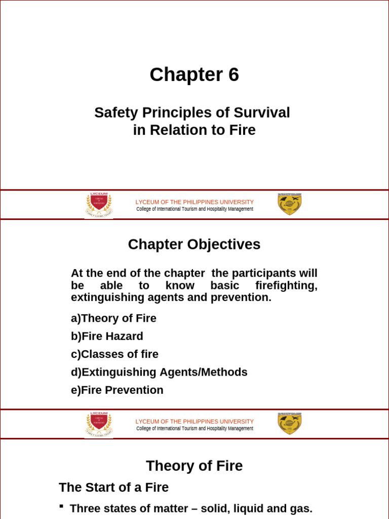 BST Chapter 6 Safety Principles of Survival in Relation To Fire | PDF ...