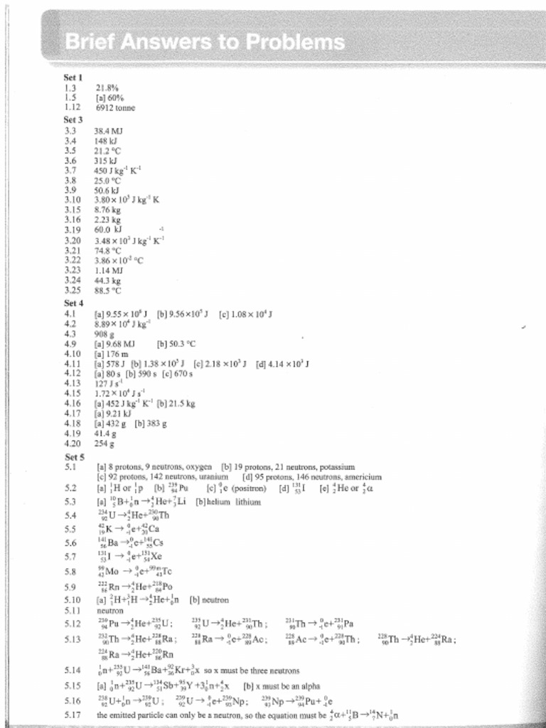 Exploring Physics - Problem Set Solutions | PDF