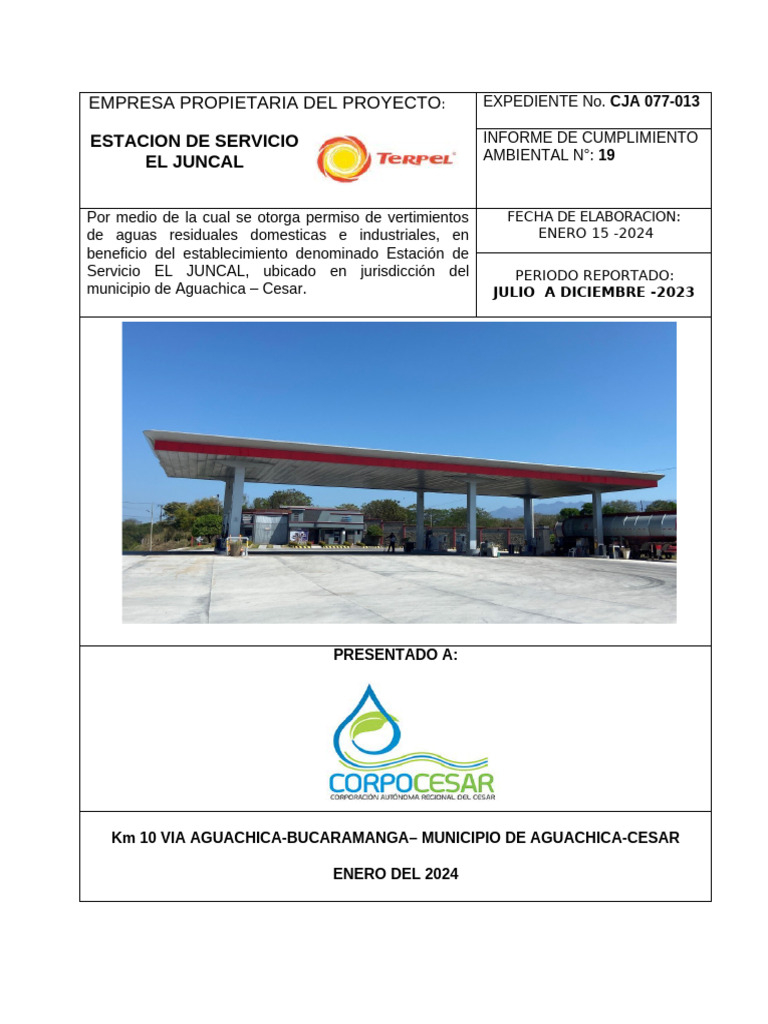 Informe El Juncal | PDF | Residuos | Aguas residuales