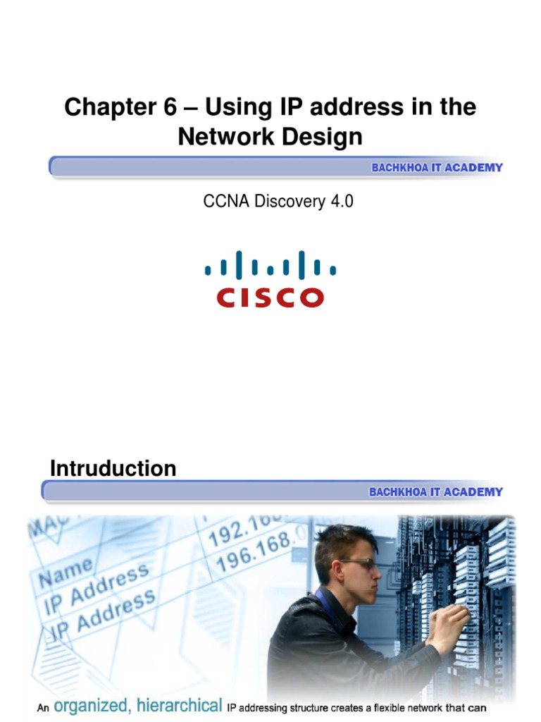 Ccna Dis4 Chapter 6 Using Ip Address In The Network Design Ppt Compatibility Mode Pdf