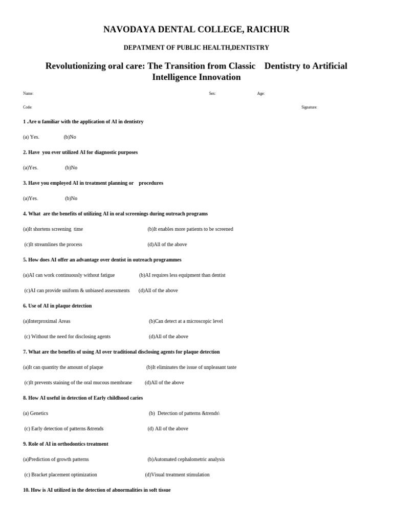 phd study (1) sowmya | PDF | Dentist | Artificial Intelligence phd study (1) sowmya | PDF | Dentist | Artificial Intelligence
