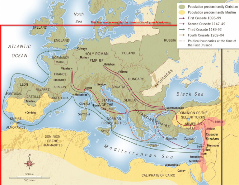 Crusader Kingdoms Map Dimensions Guide | PDF