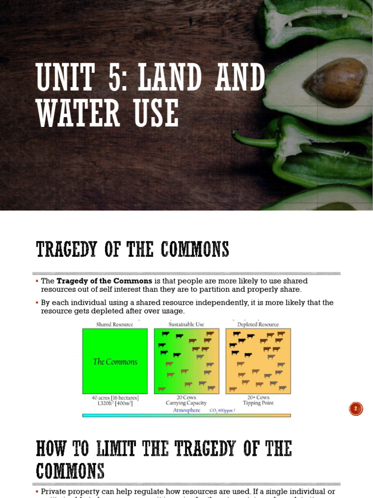 Unit 5 - Land and Water Use Notes | PDF | Agriculture | Soil