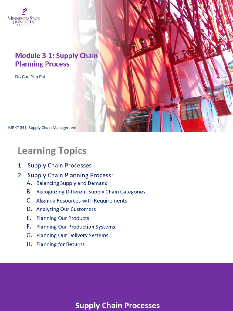 MRKT 341 - Module 3-1 - For Students | PDF | Supply Chain | Logistics