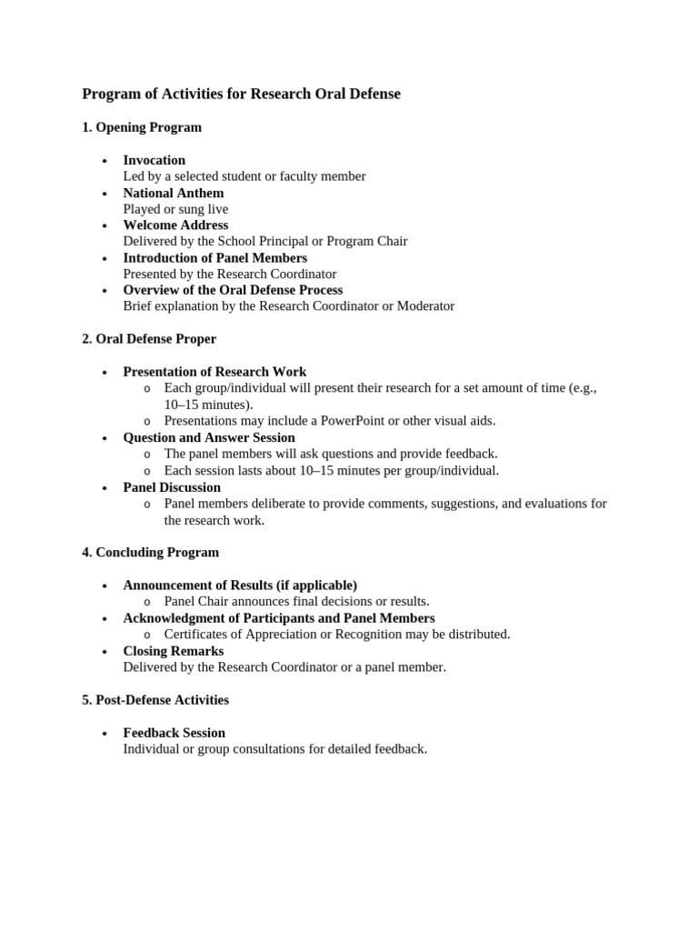 Research Defense Program Guide | PDF