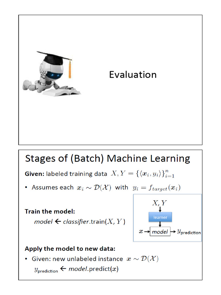 Lec9 - Evaluation - converted | PDF | Accuracy And Precision | Algorithms