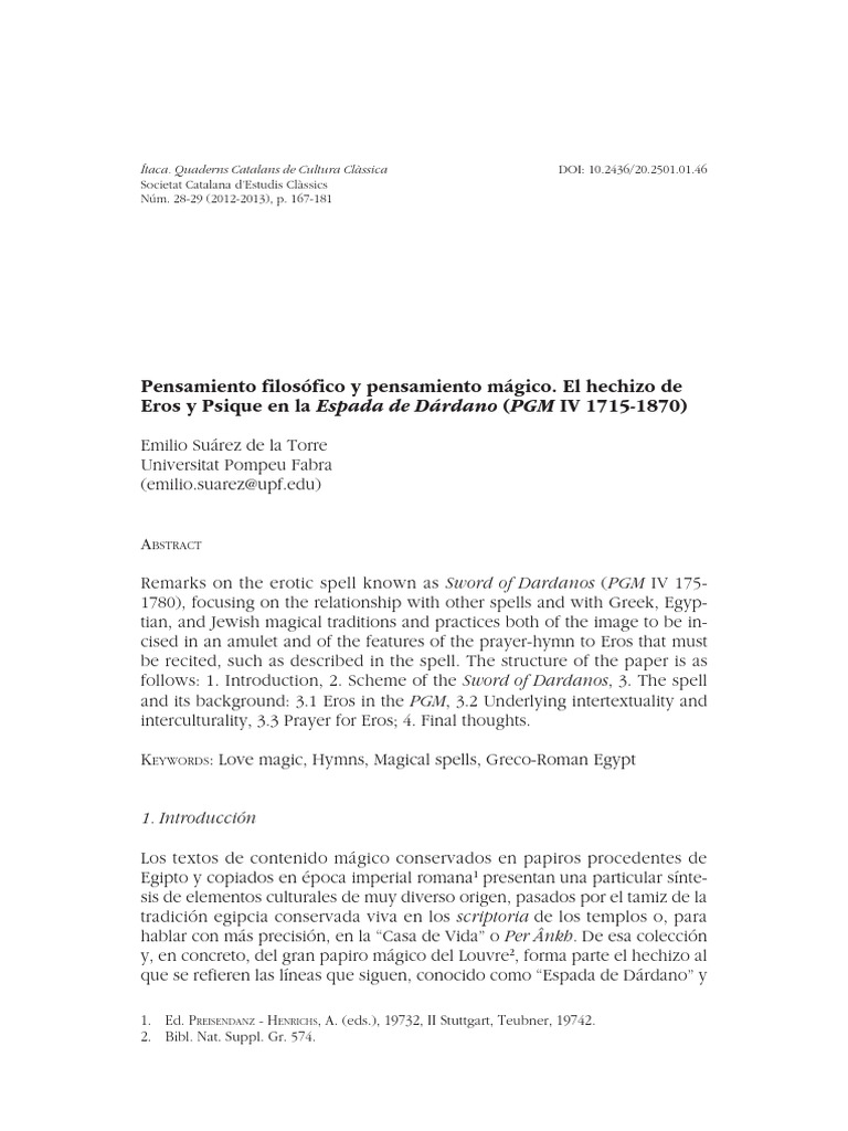 Eros Psique | PDF | Amor | neoplatonismo