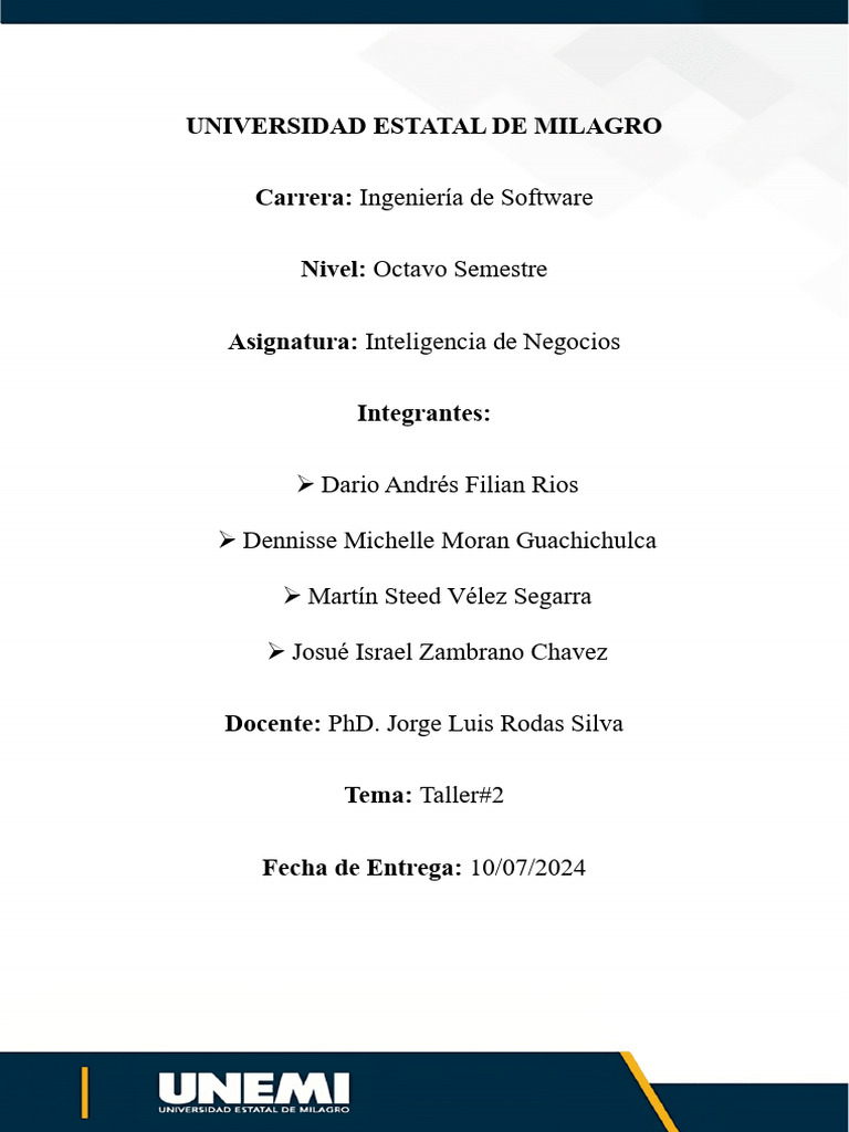 Taller - 2 - Grupo#1 | PDF