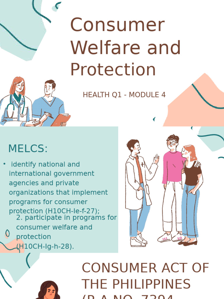 Consumer Welfare Protection Module 4 | PDF | Food And Drug ...