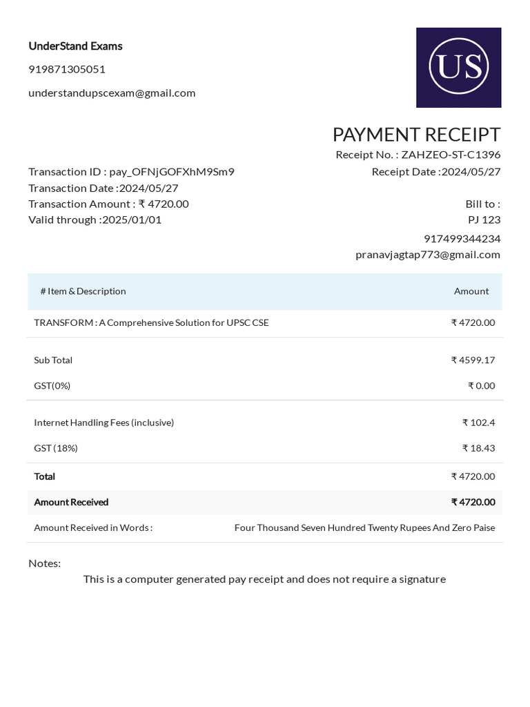 Modified Transform Solution (2) | PDF | Rupee | Receipt