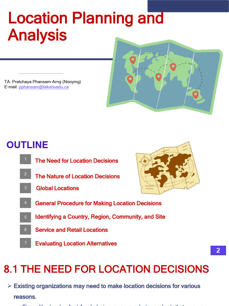 Lecture 12 and 13 CHAPTER 8 Location Planning and Analysis | PDF ...