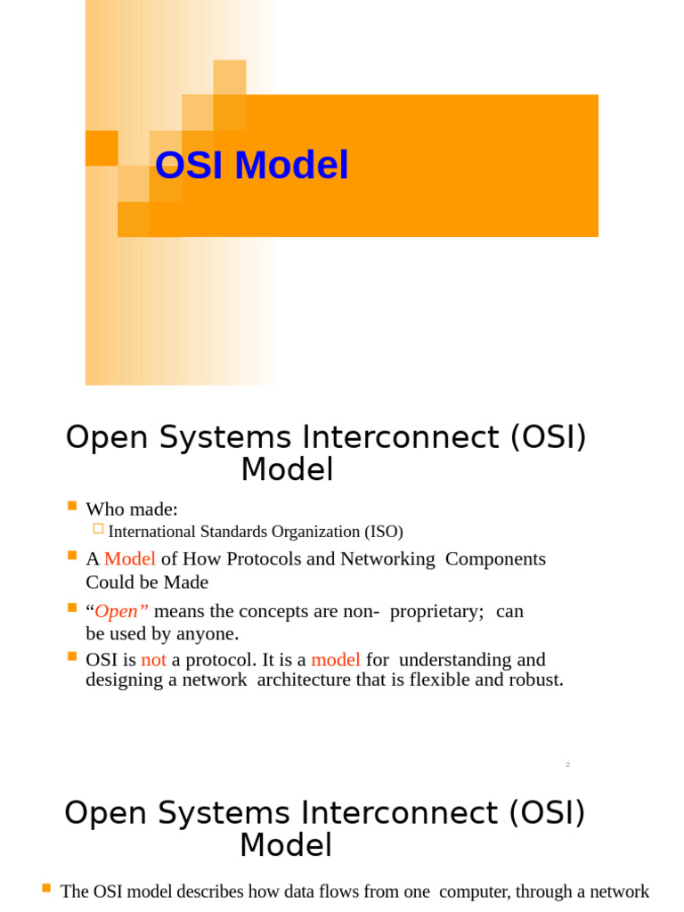2 OSI MODEL | PDF | Osi Model | Computer Network