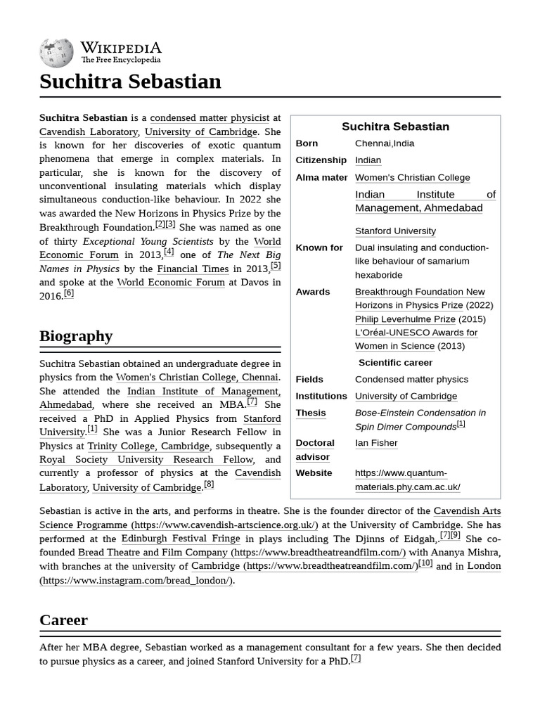Suchitra_Sebastian | PDF | Materials Science | Condensed Matter Physics