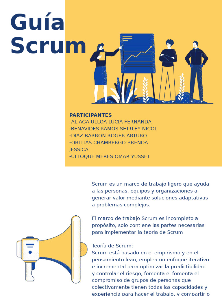 Guia Scrum Grupo 4 | PDF | Scrum (desarrollo de software) | Planificación