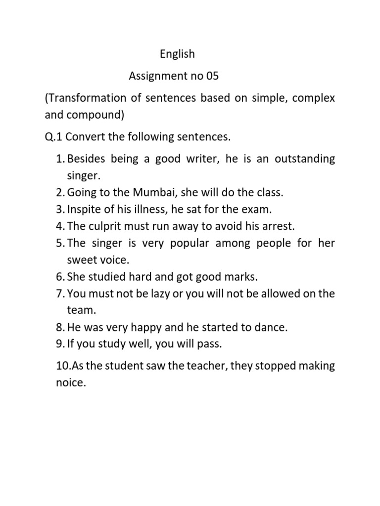 Eng Assignment No 05 | PDF