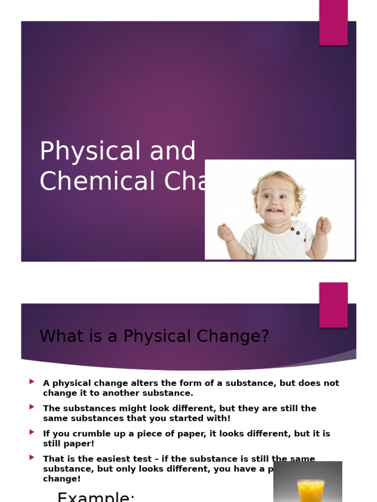 Understanding Physical vs. Chemical Changes | PDF | Chemical Substances ...