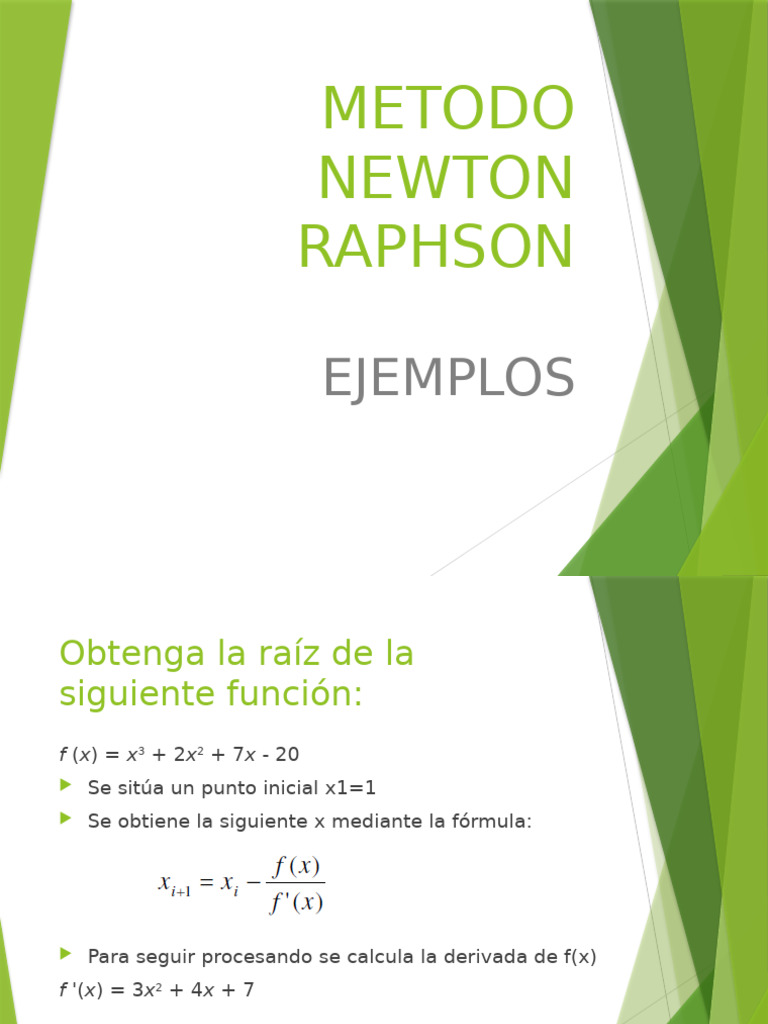 Ejercicios de Newton Raphson | PDF