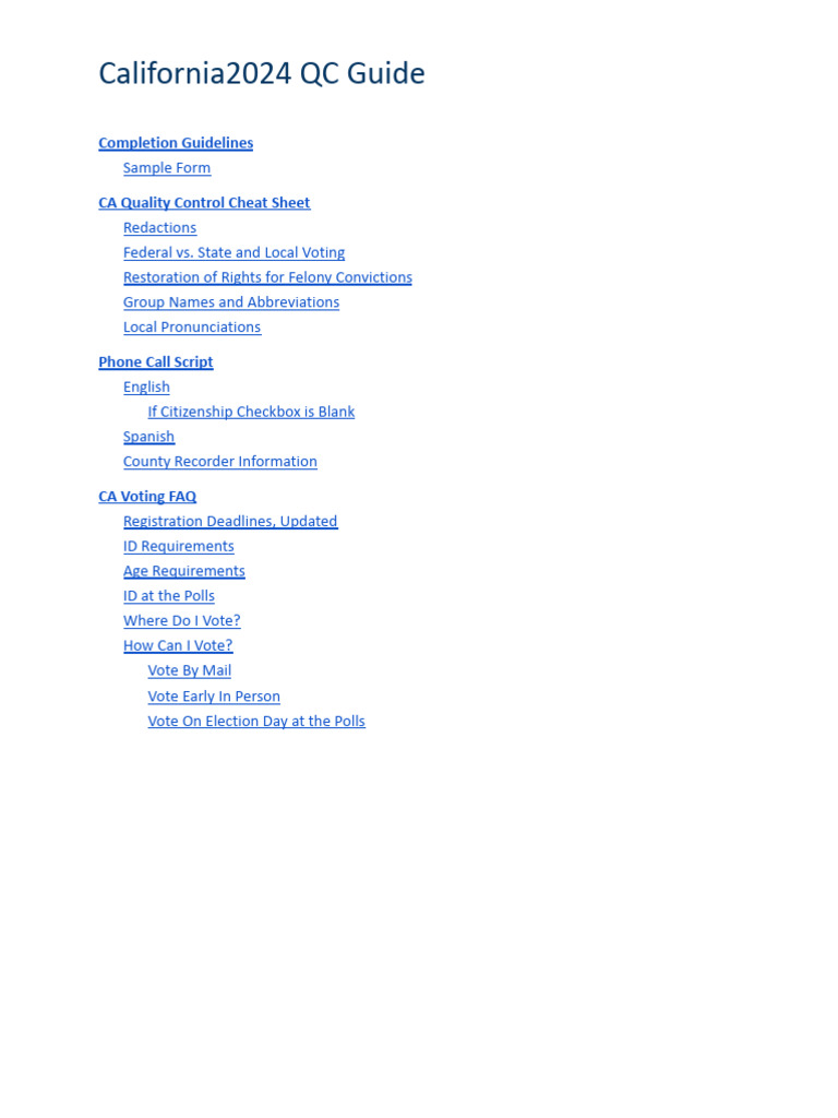 California 2024 Voter Registration Guide | PDF | Identity Document ...