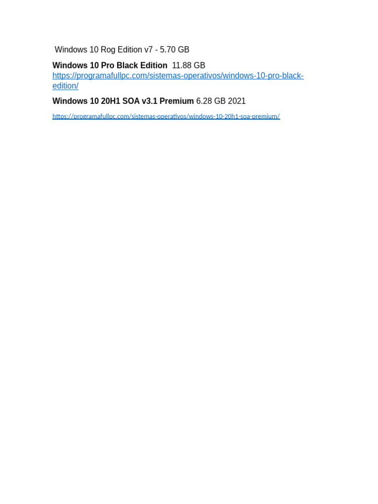 Windows 10 Rog Edition v7 Download | PDF