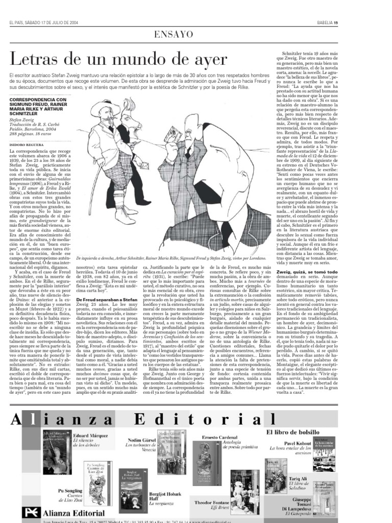 Zweig | PDF | Stefan Zweig | Rainer Maria Rilke