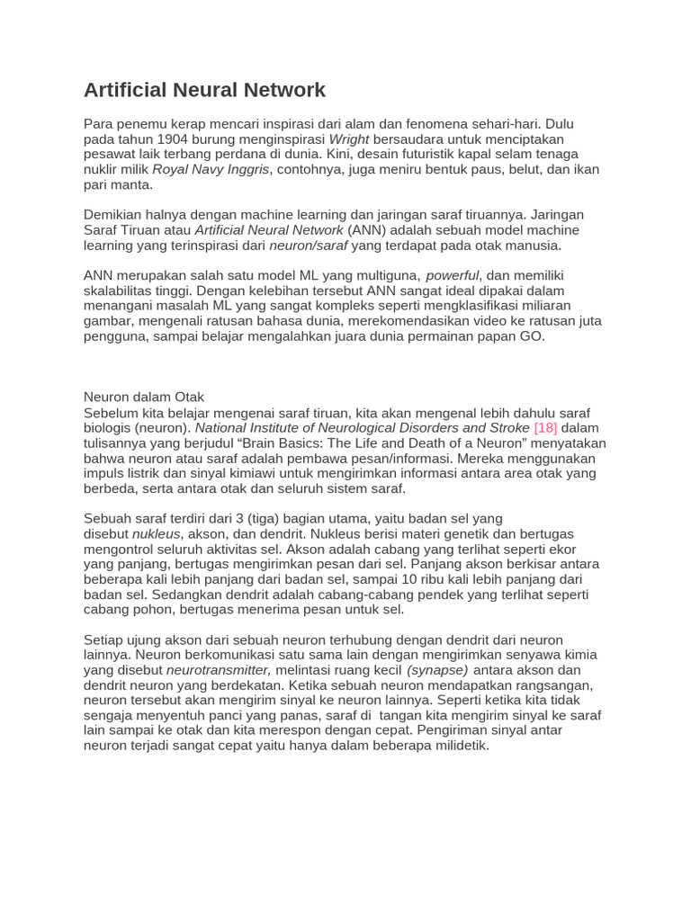 Artificial Neural Network | PDF