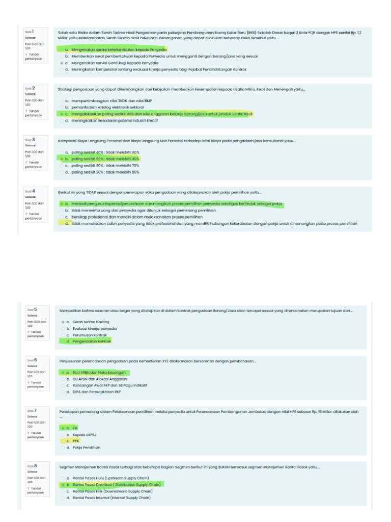 Pre Test | PDF