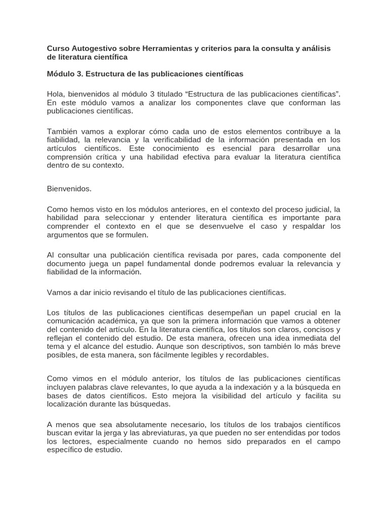 Transcripción_Módulo 3 (2) | PDF | Sumario abstracto) | Conocimiento