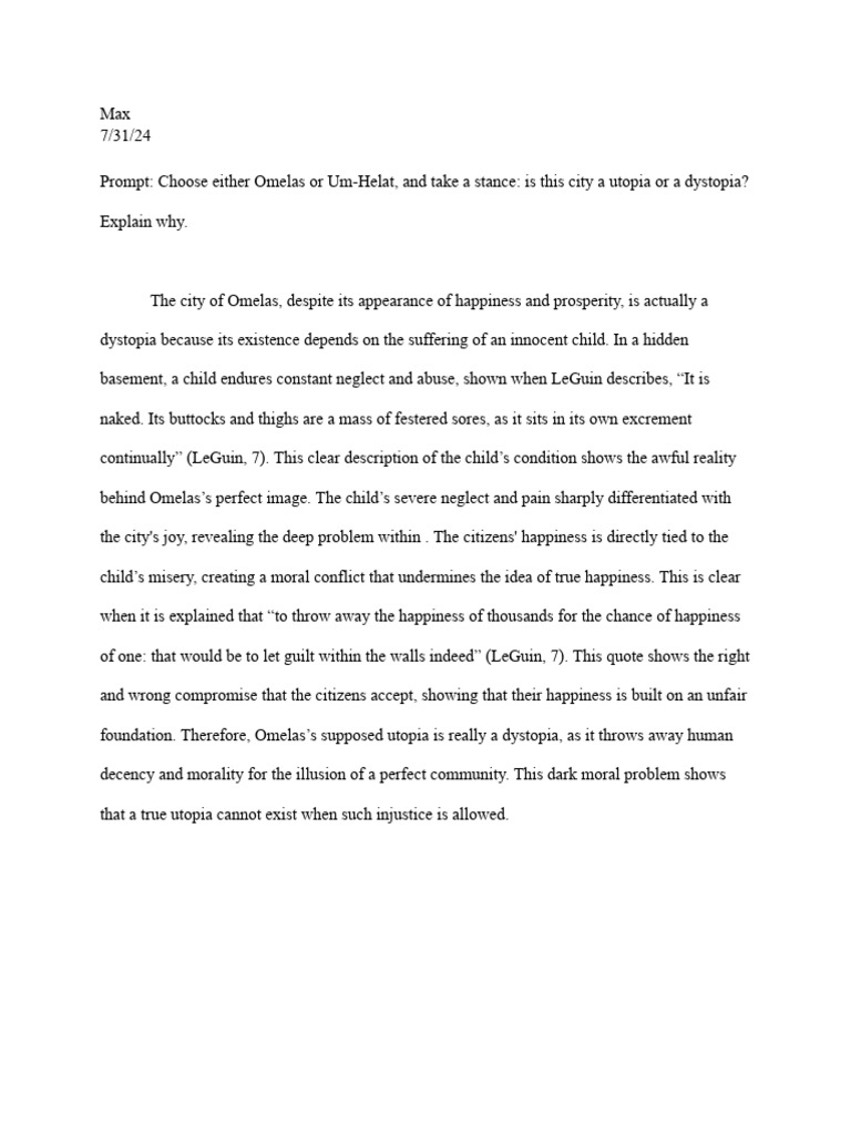 Body Paragraph - Final Draft | PDF