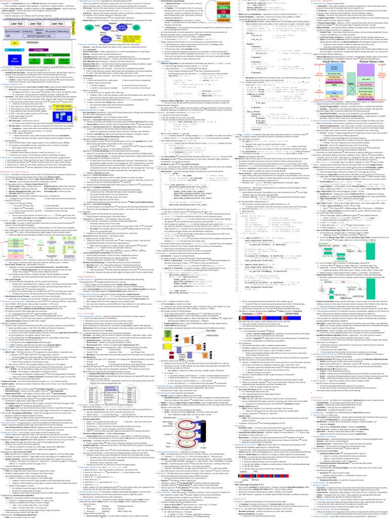 final aid sheet | PDF | Software Engineering | Computer Architecture