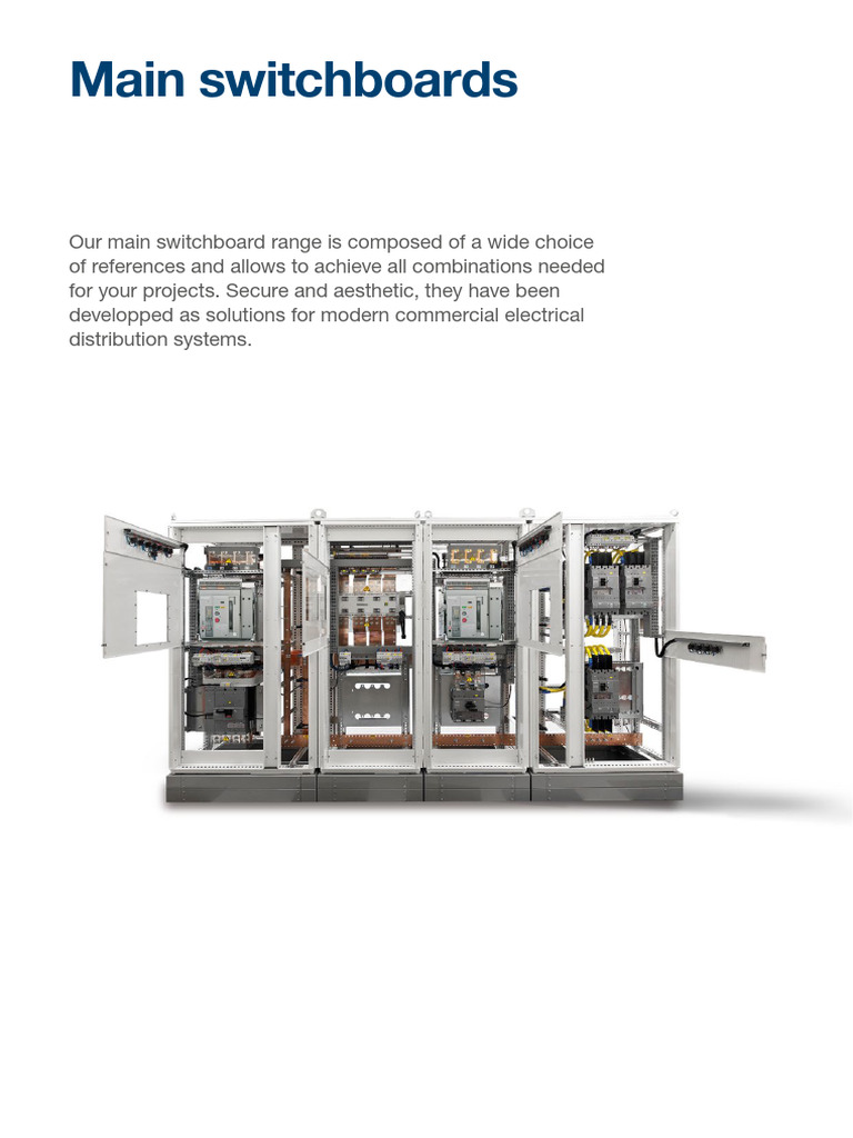 Main Switchboards | PDF | Fuse (Electrical) | Insulator (Electricity)