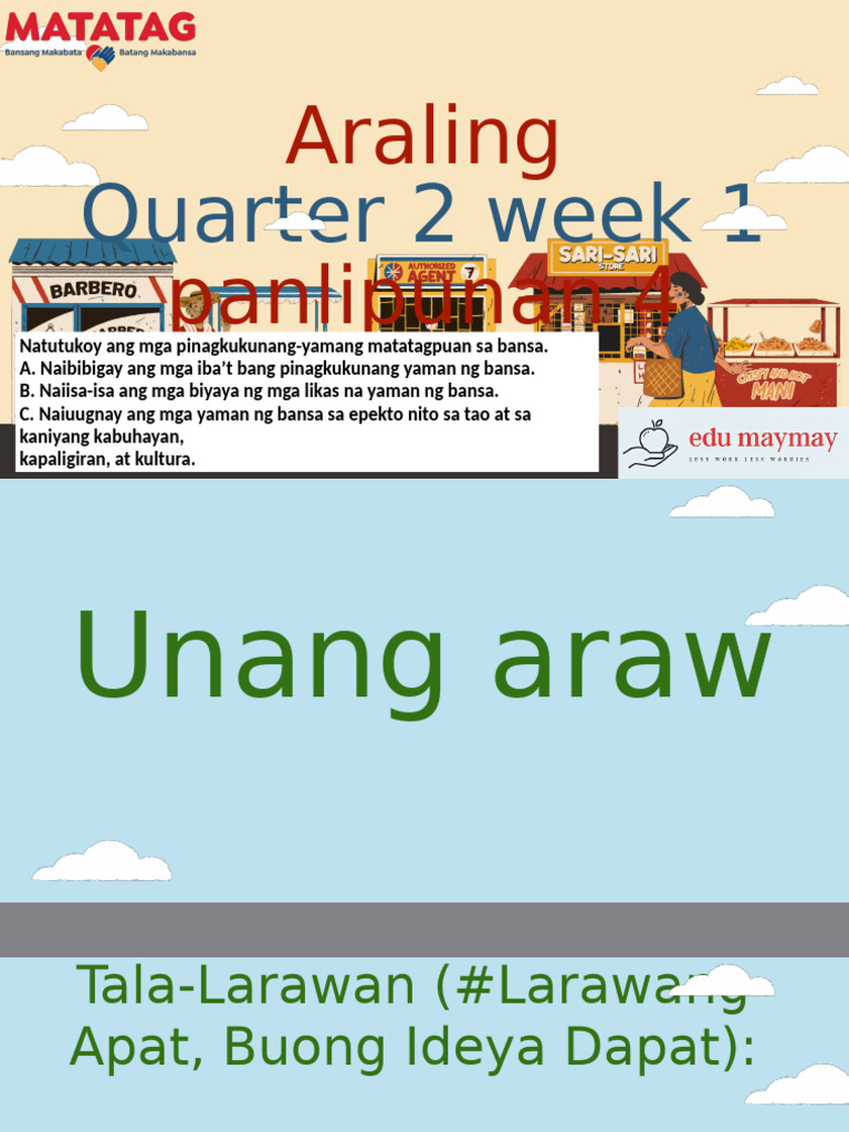Q2 PPT Araling Panlipunan4 Week1 MATATAG | PDF