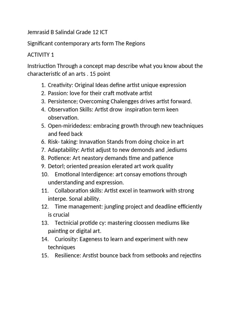 Jemrasid B Salindal Grade 12 ICT | PDF | Liberal Arts Education | Cognition