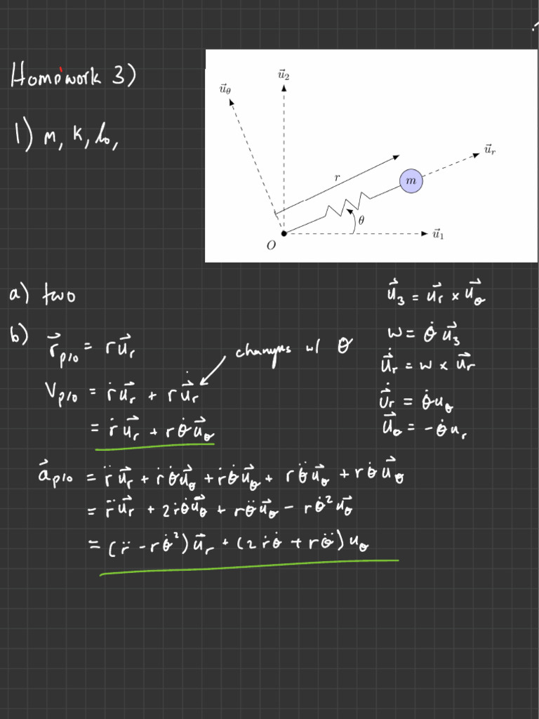Dynamics Homework (2) | PDF | Mathematical Analysis | Applied Mathematics
