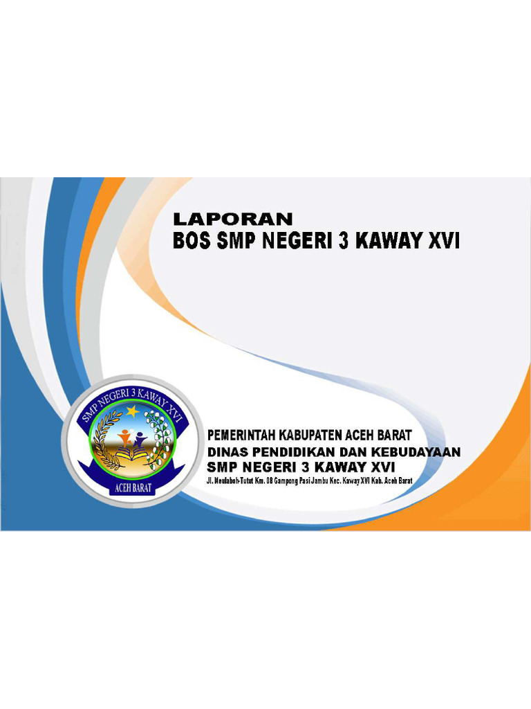 Cover Laporan BOS | PDF