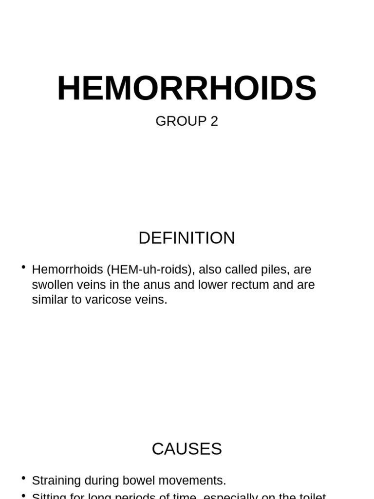 Hemorrhoids | PDF