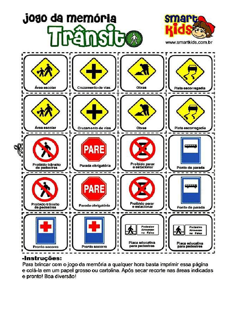 Jogo Da Memória Trânsito ? | PDF