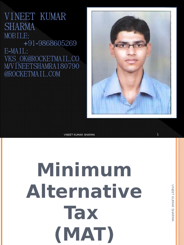 2 Minimum Alternative Tax Mat | PDF | Profit (Accounting) | Taxes