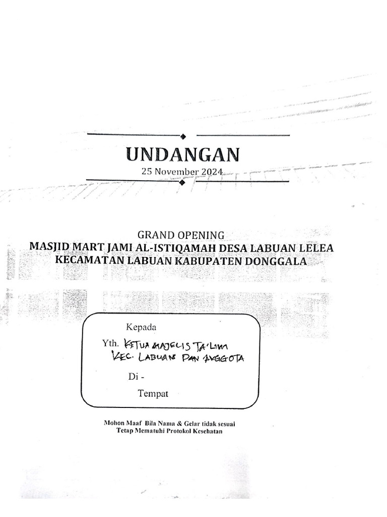 Undangan DMI | PDF