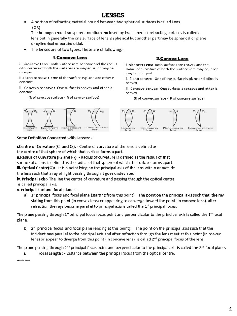 LENSES | PDF | Lenses | Electrodynamics
