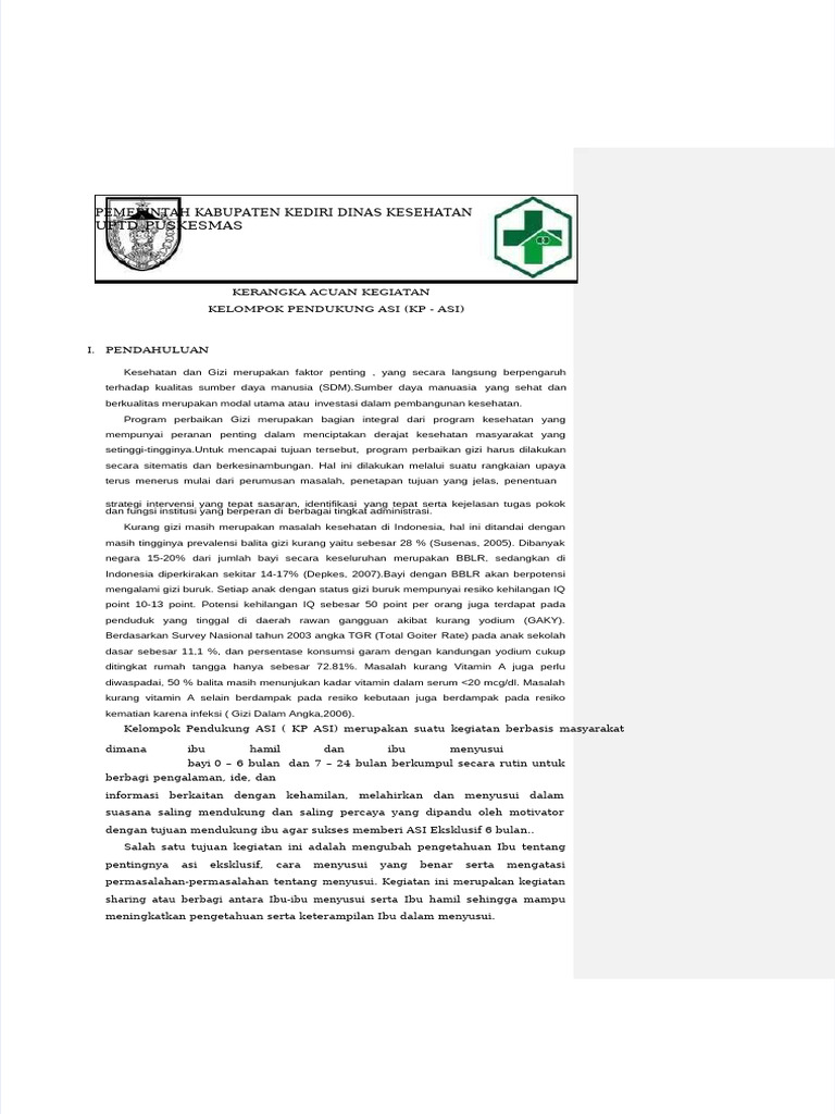 Kak KP Asi Template | PDF