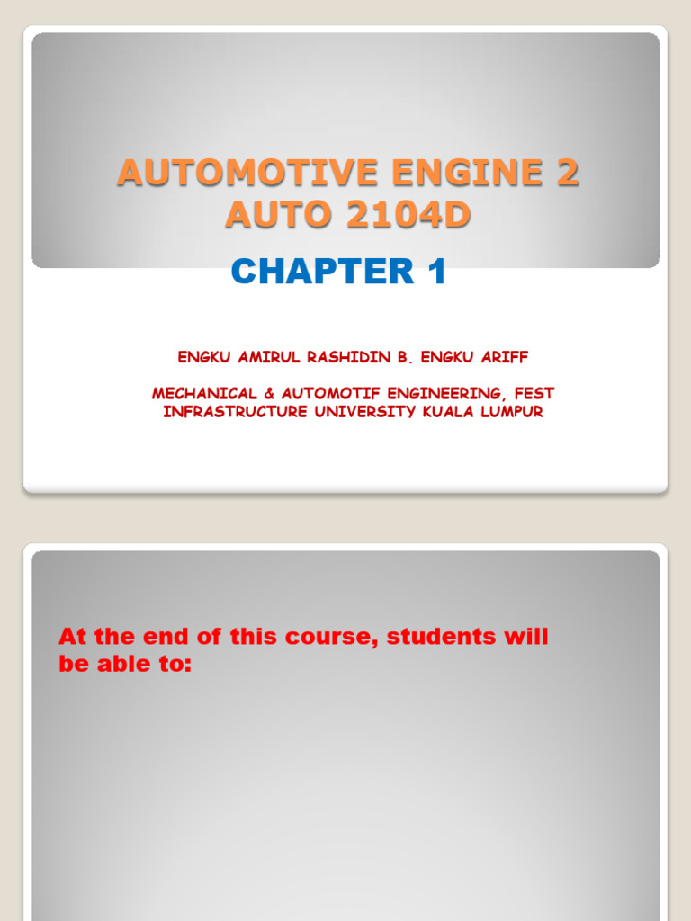 Chapter 1 Variable Valve Timing and Lifting System | PDF | Hydraulics ...
